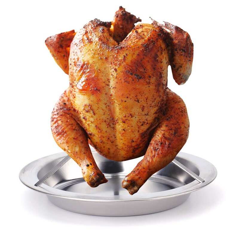 Stainless Steel Upright Grilled Chicken Rack With ... – Grandado