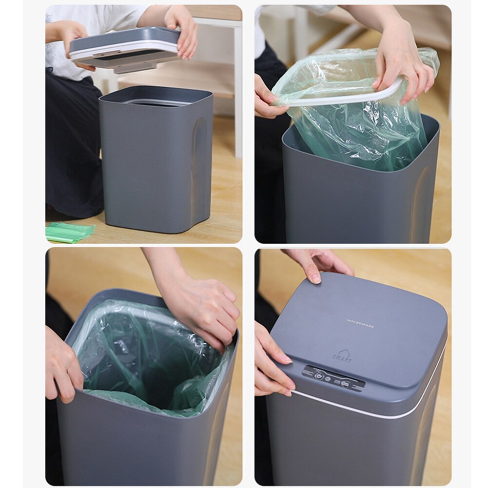 14L Intelligent Trash Can Smart Sensor Dustbin Aut... – Grandado