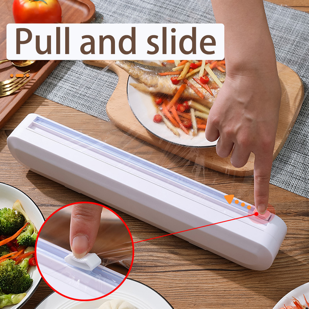 Eten Wrap Dispenser Cutter Organisator Plastic Fol... – Grandado