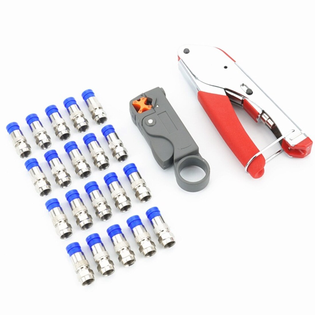 Manual Crimping Tool Set Kit For F Type Connector Grandado