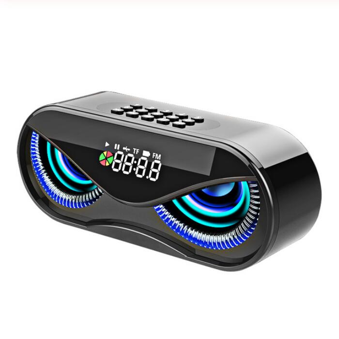 M6 Bluetooth Speaker Owl Cool LED Flash Wireless L... – Grandado