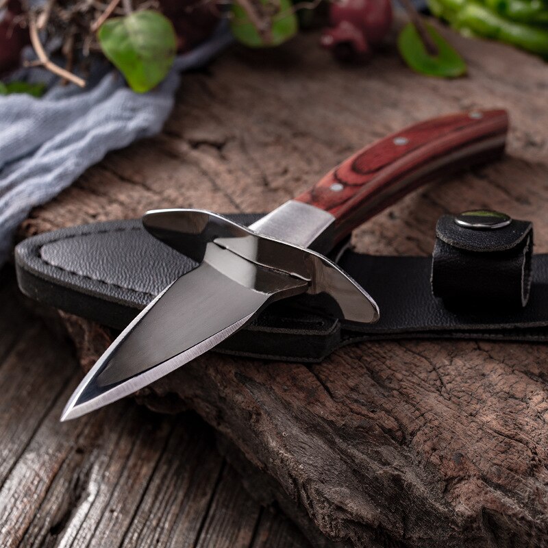 Oyster Knife Wood Handle Seafood Knife Guard Scall... – Vicedeal