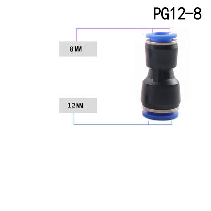 PG 1pcs 6-4mm 8-4mm 8-6mm 10-6mm 10-8mm 12-8mm 12-... – Vicedeal