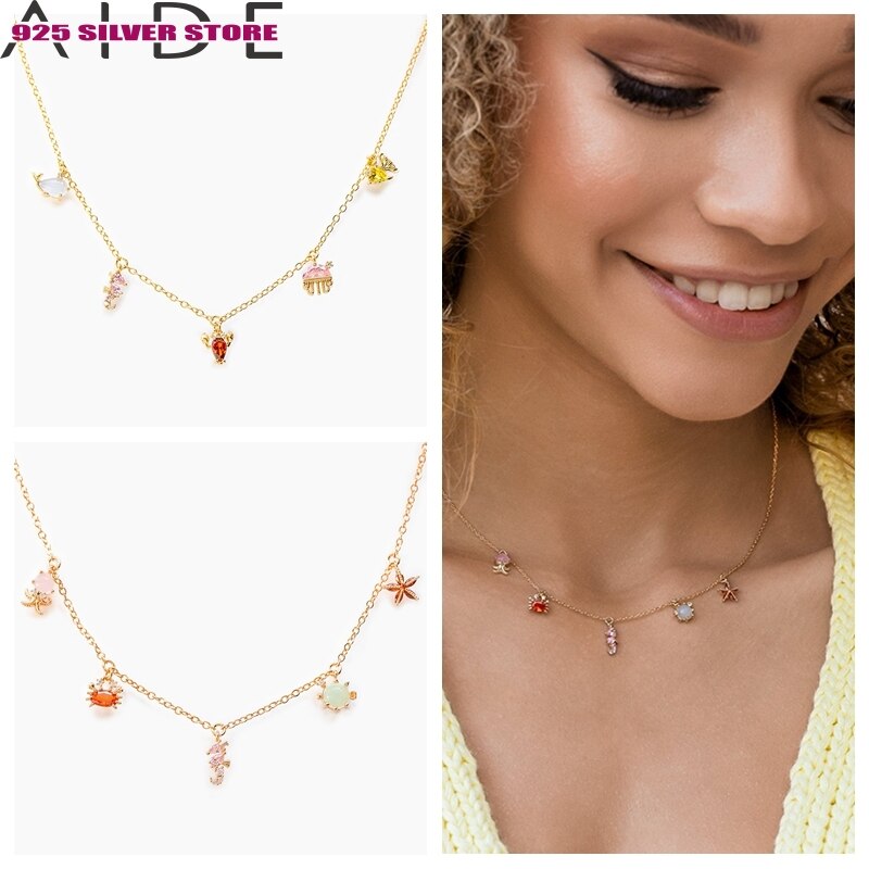 Aide-collares con colgante de para mujer, Charms d... – Grandado