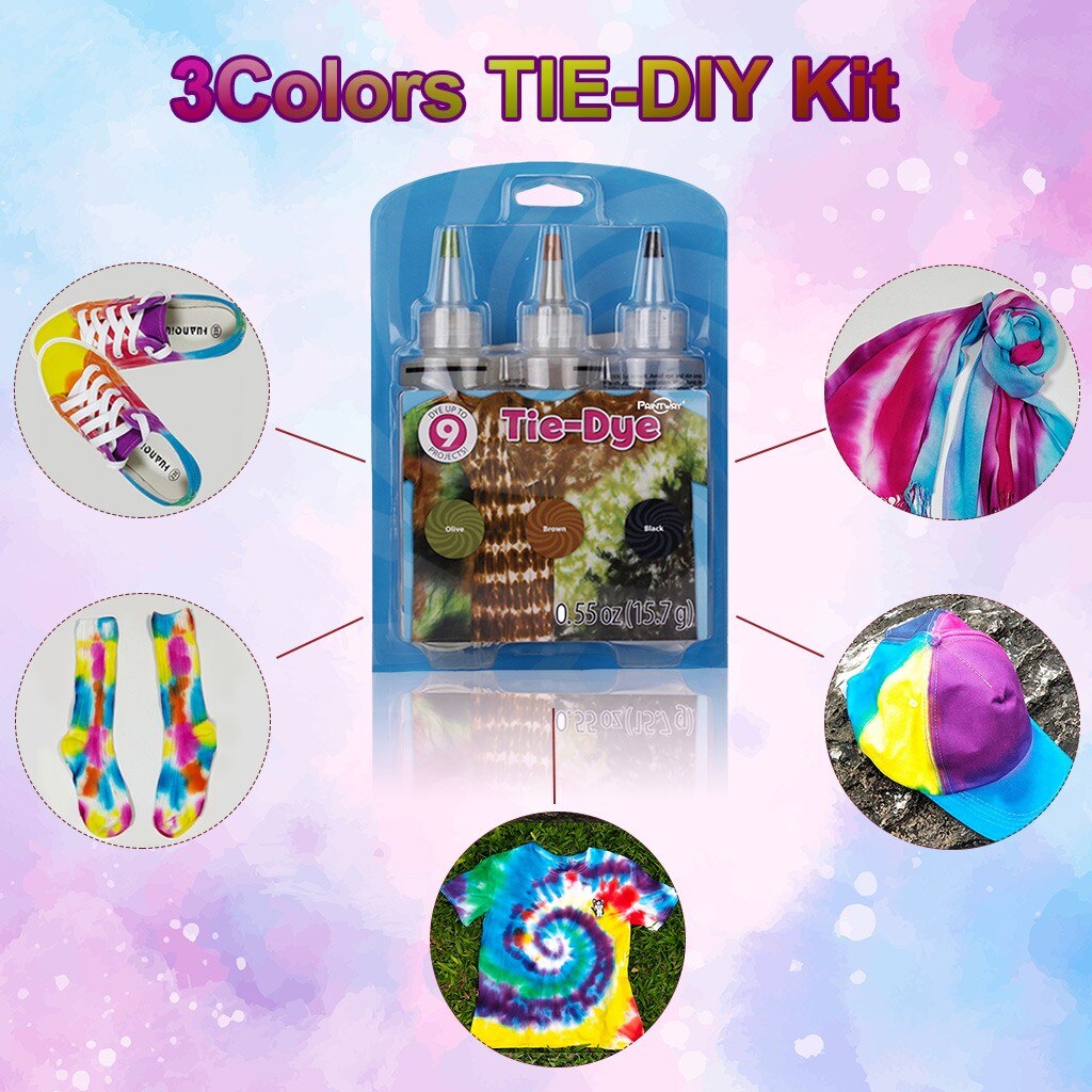 3PC Suit DIY Tie-Dye Clothes Suit For Fabric Texti... – Grandado