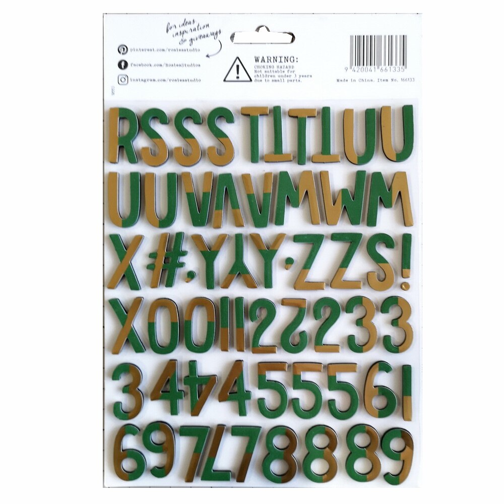 CRZCrafter Foam Alphabet & Numbers Stickers Embell... – Vicedeal
