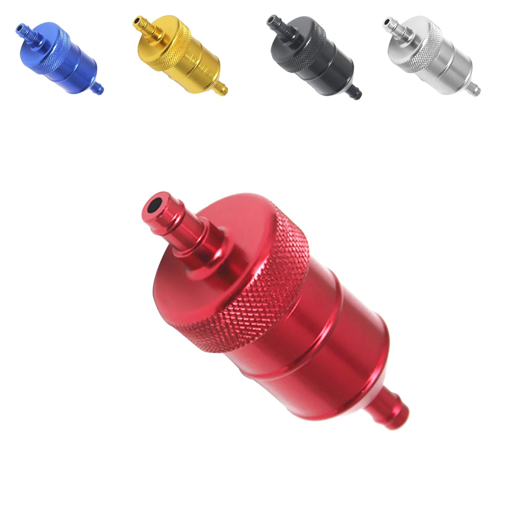8mm 5/16'' Universal Chrome Aluminum Fuel Filter C... – Vicedeal