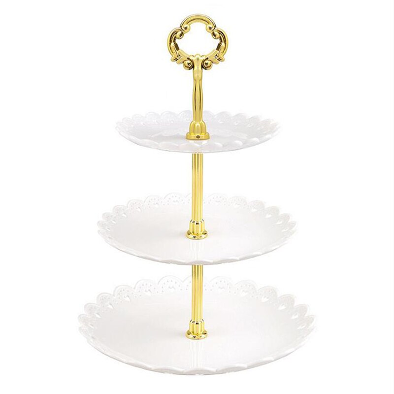 3 Tier Cake Stand Afternoon Tea Wedding Plates Par... – Grandado