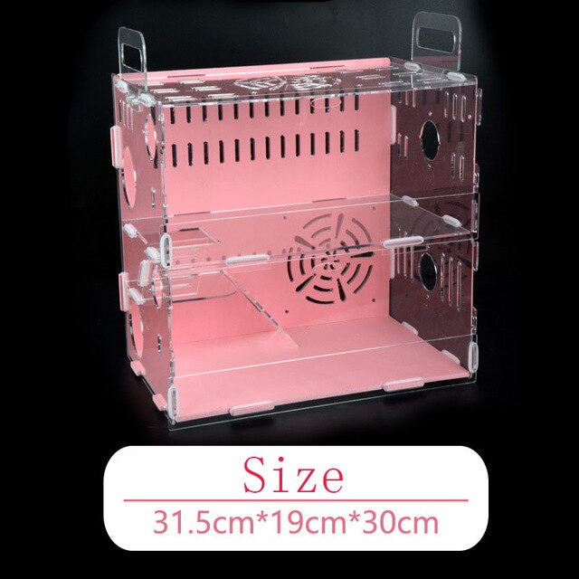 Double Hamster Cage Large Size Dutch Pig Cage Acry... – Grandado