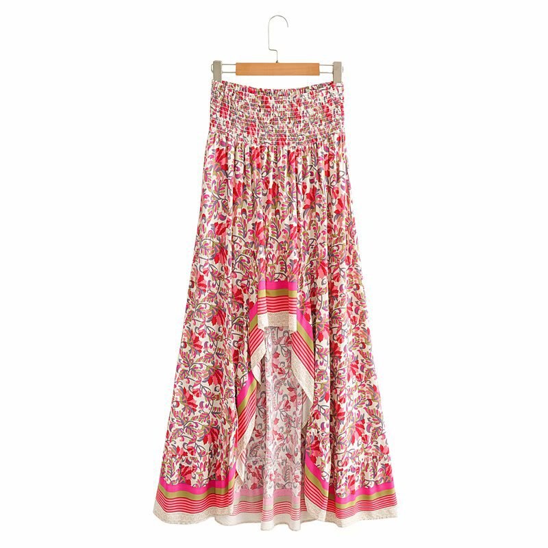 Boho Print Lange Rokken Vrouwen Bottoms Elastische... – Vicedeal