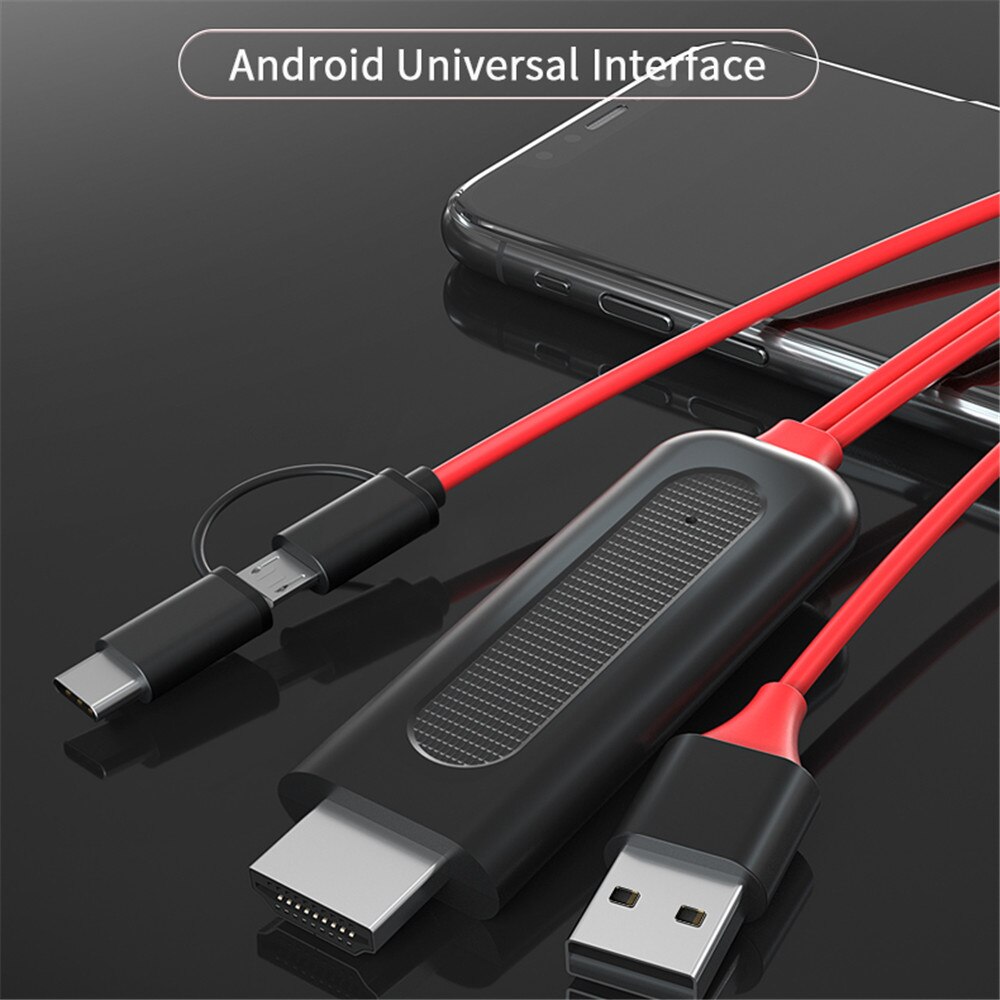 Type-C/Micro USB to HDMI-compatible high-definitio... – Grandado