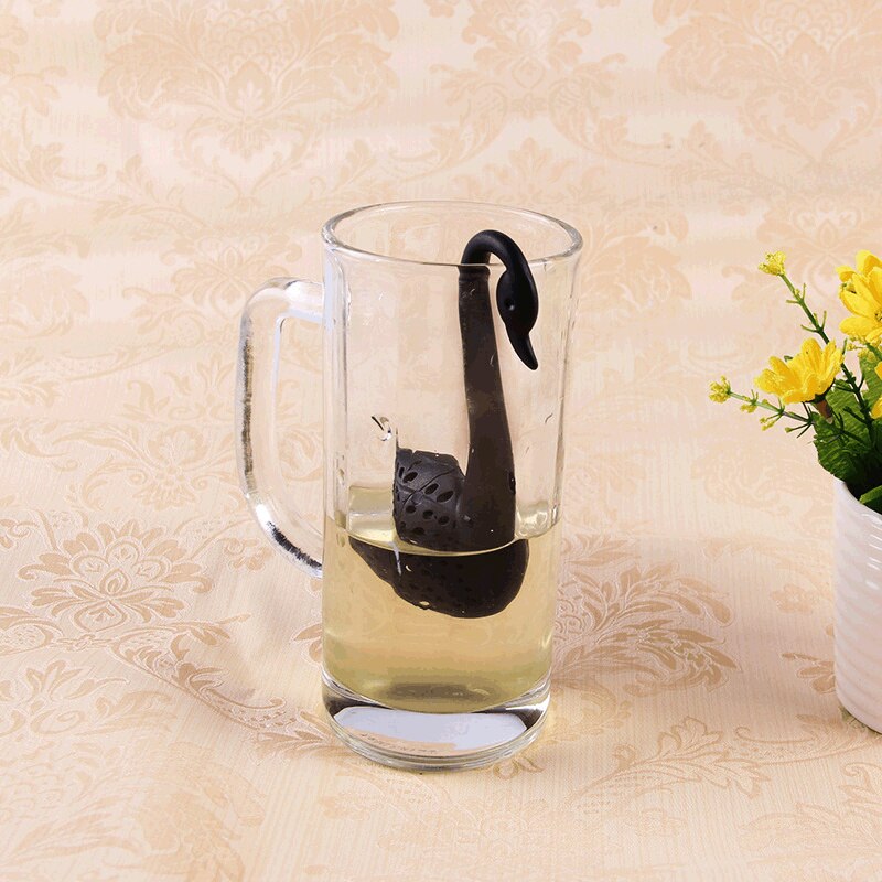 Cute Plastic Swan Shape Tea Infuser Reusable Porta... – Grandado