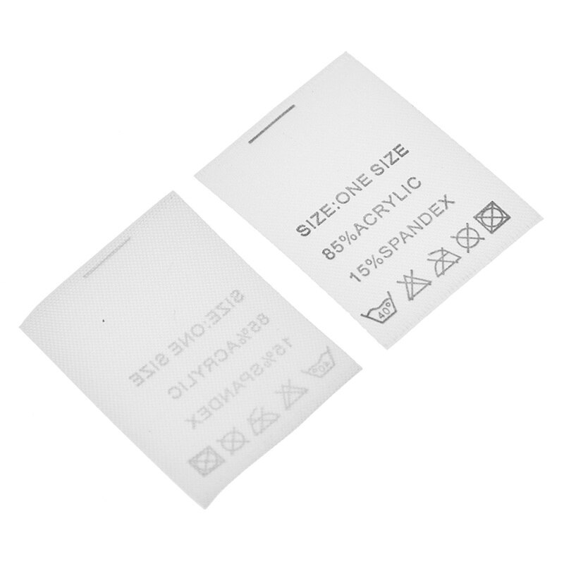 100PCS/pack Satin Washing Label Tags For DIY Craft... – Grandado