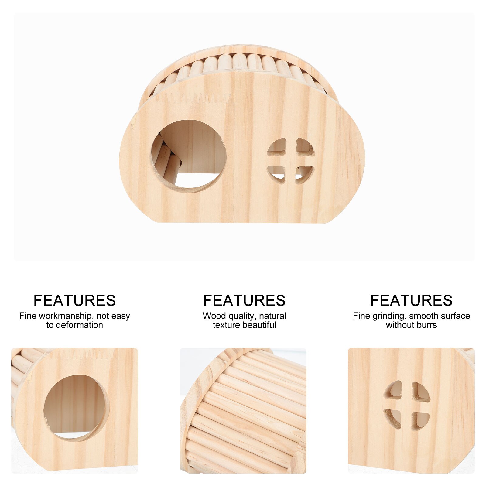 Rutin Chicken Nest Wooden Hedgehog Hiding House Ch... – Grandado