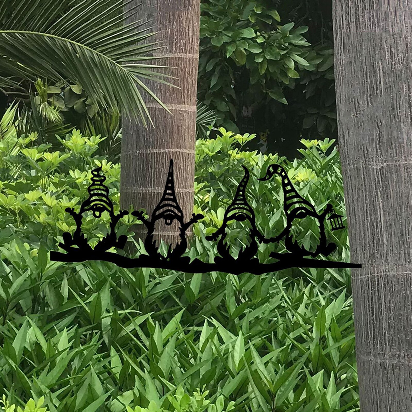 Branch Gnomes Hollowed Out Silhouette Dwarf Orname... – Vicedeal