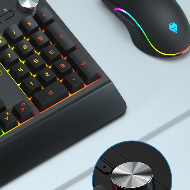 Usb Wired Gaming Keyboard And Mouse Set Combo Lumi Grandado