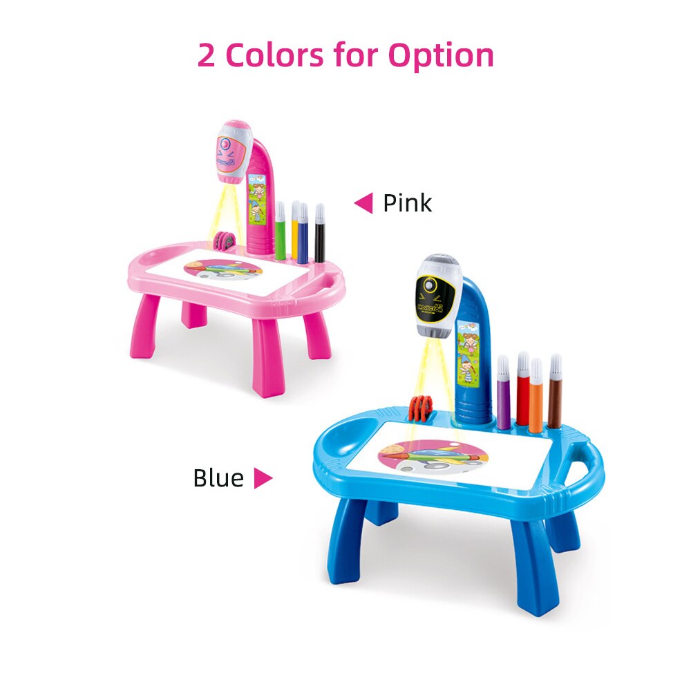 Children Learning Desk Trace and Draw Projector Ar... – Grandado