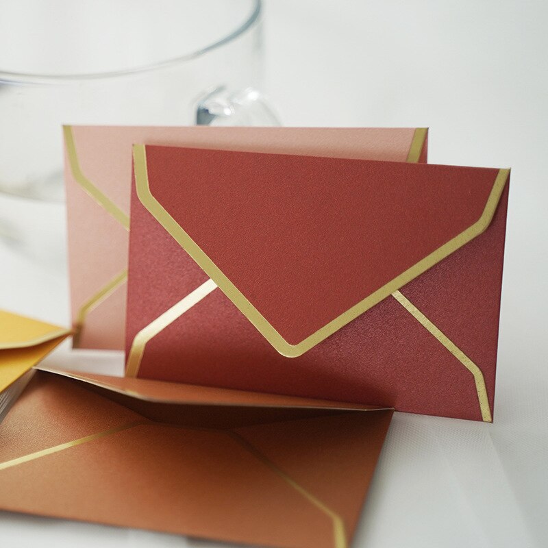 20 pcs/lot Mini envelope gilded edge Paper Envelop... – Vicedeal