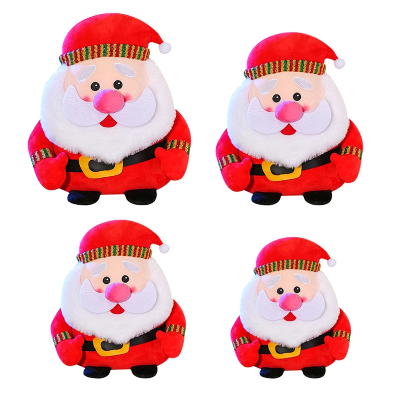 066B 7-14’’ Plush Toy Santa Claus Doll Lovely Chri... – Grandado