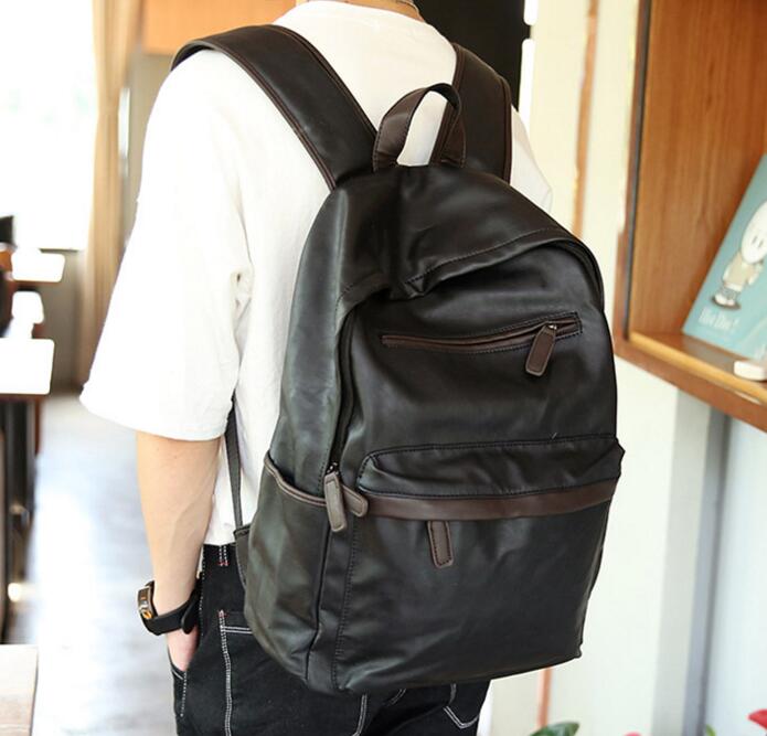 bag again 030717 man leather backpack student scho... – Grandado