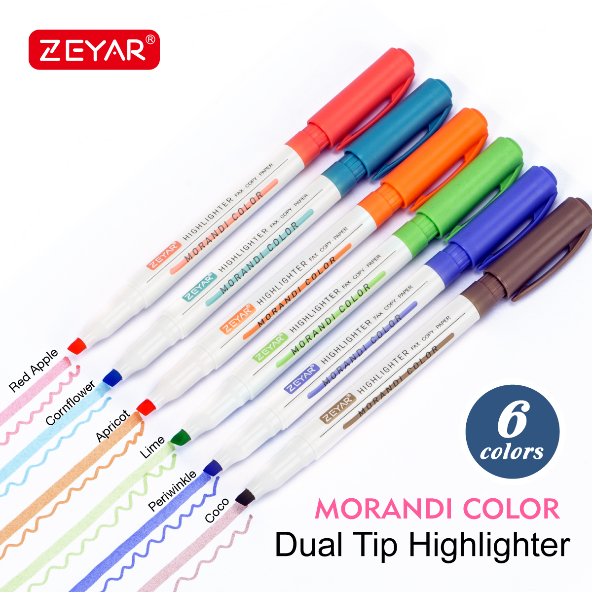 Highlighter Pen Double Head 6 Colors Marker Pen He... – Grandado