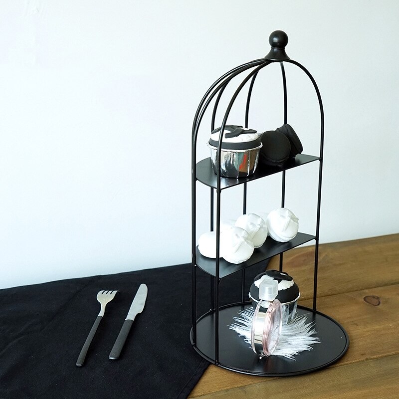 European iron bird cage cake stand art iron cake s... – Grandado