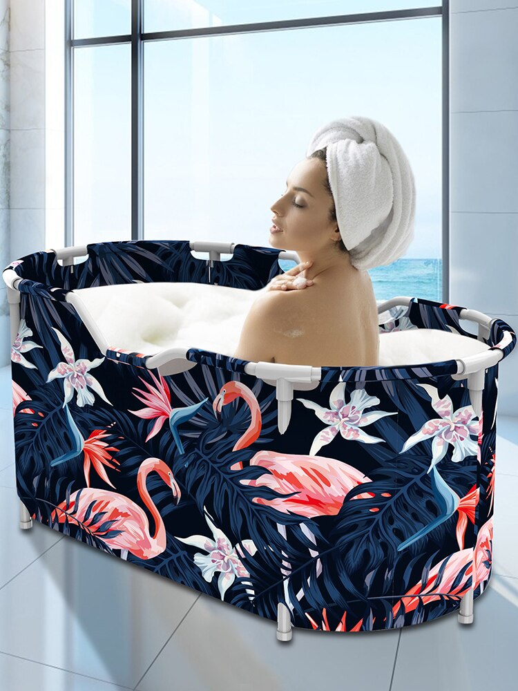 2 Persons Foldable Bathtub Flamingo Home Spa Bath ... – Vicedeal