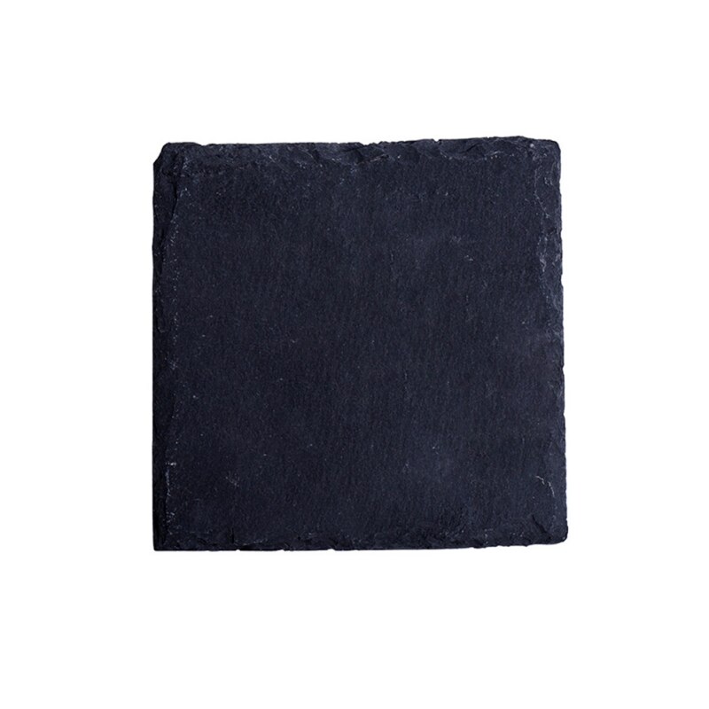 Natural Black Square Stone Slate Dishes Coaster So... – Vicedeal
