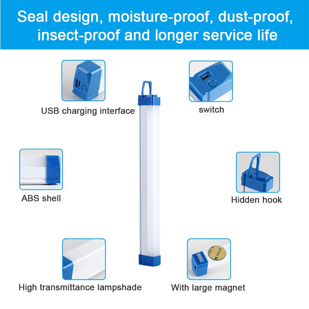 Portable Camping Tent Lantern Light With Magnetic ... – Grandado