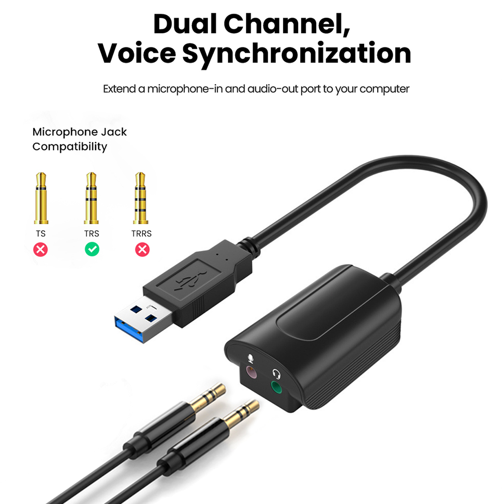 Desktop Computer External USB Sound Card Replaceme... – Grandado