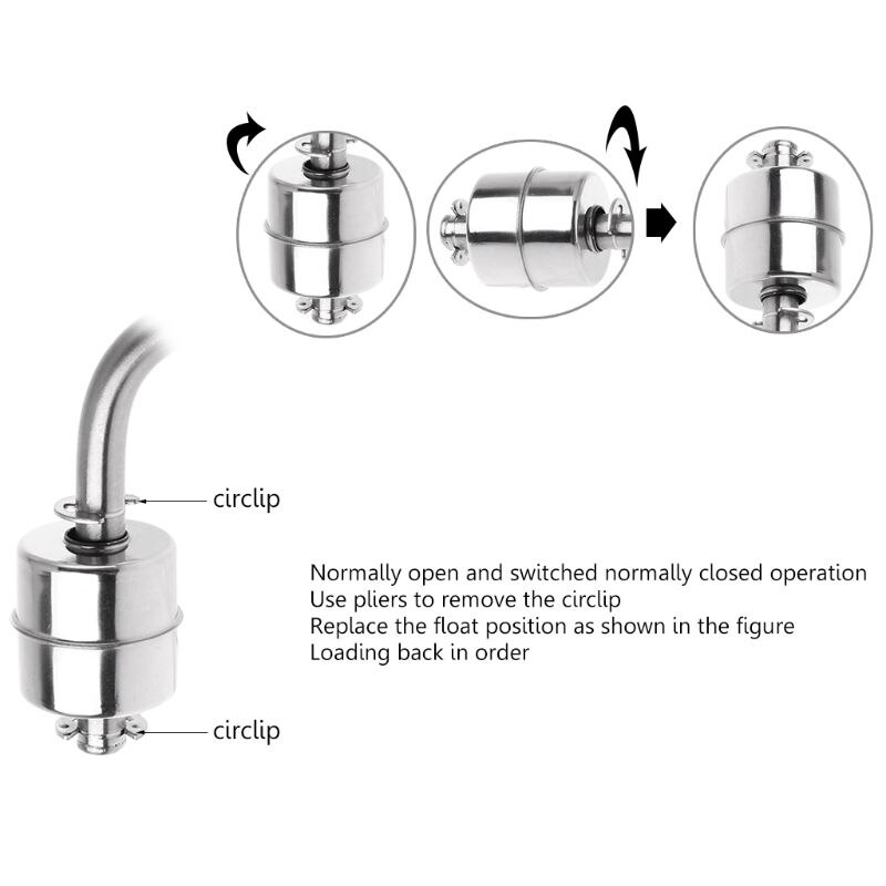 Stainless Steel Internal Vertical Float Switch Hig... – Grandado