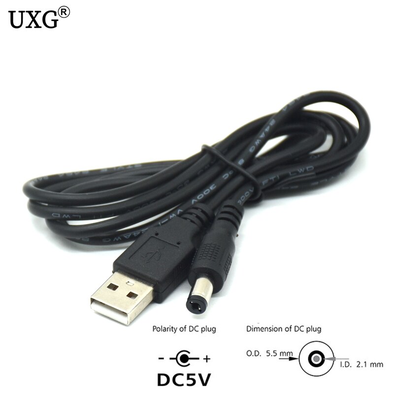 1Pcs Usb Male Naar 5.5 Mm X 2.1 Mm 5.5*2.1 Dc Barr... – Grandado