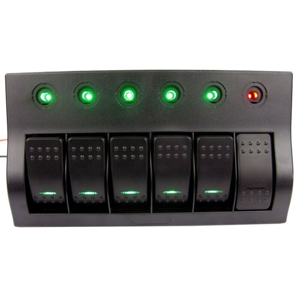 6 Gang Waterdicht Boot Rocker Switch Panel Marine ... – Vicedeal