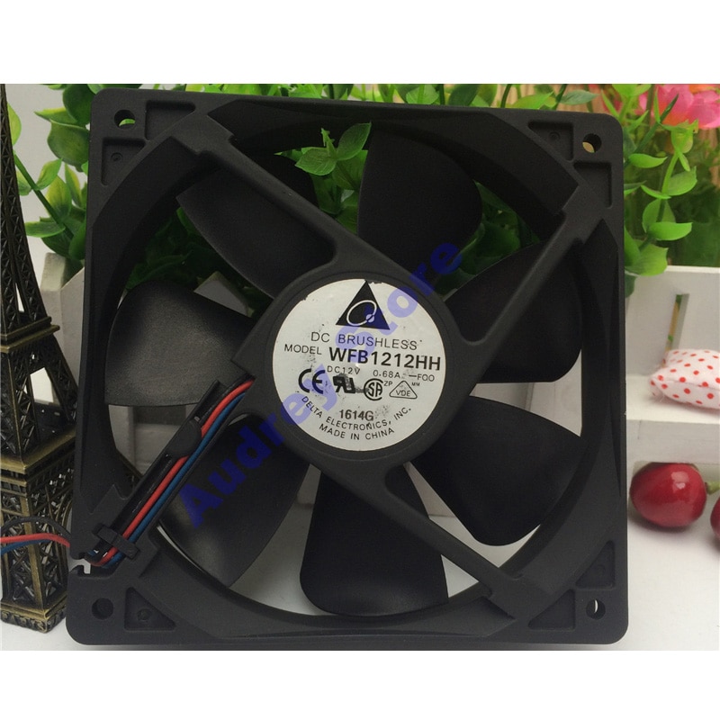 Delta 12CM 12025 High volume cooling fan 12V 0.68A... – Vicedeal