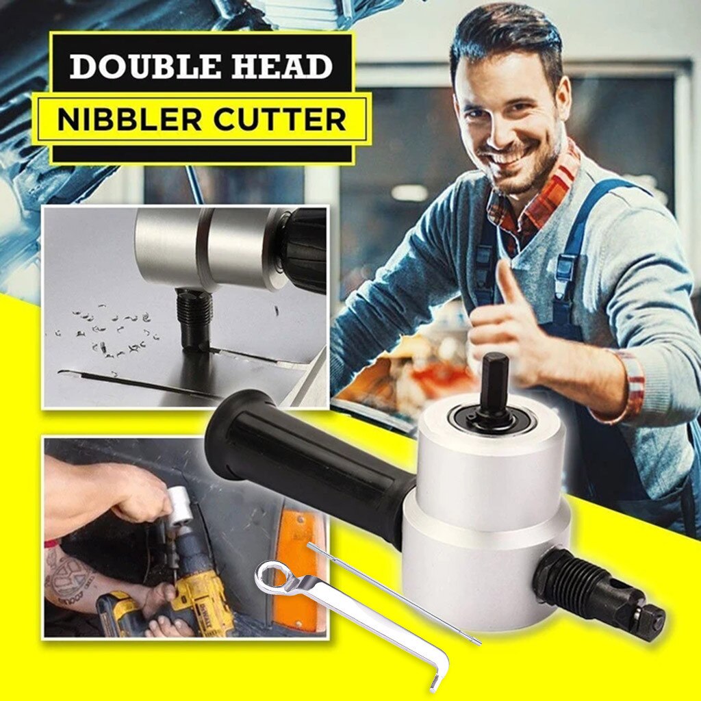 Nibble Metal Cutting Double Head Sheet Nibbler Saw... – Vicedeal