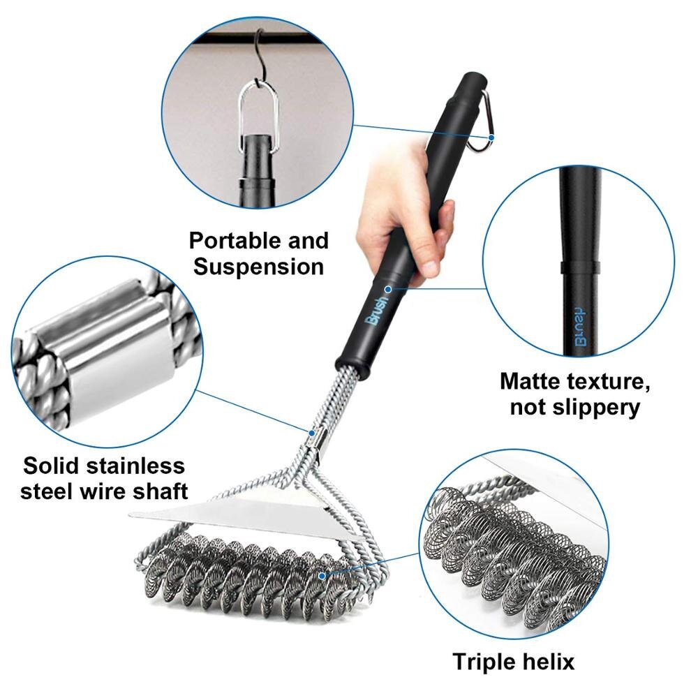 Grill Brush and Scraper, Best BBQ Cleaner, Perfect... – Grandado