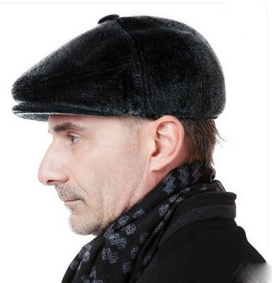 winter Old man hat dad cap middle-aged men's winte... – Grandado