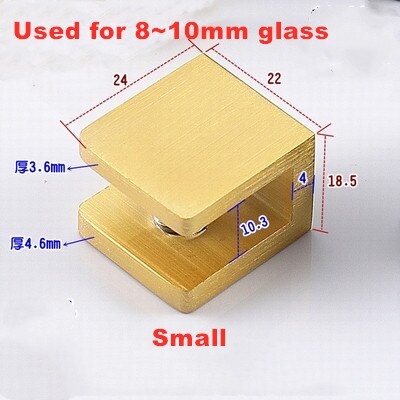 Pure copper glass clip bracket bathroom shelf wine... – Vicedeal