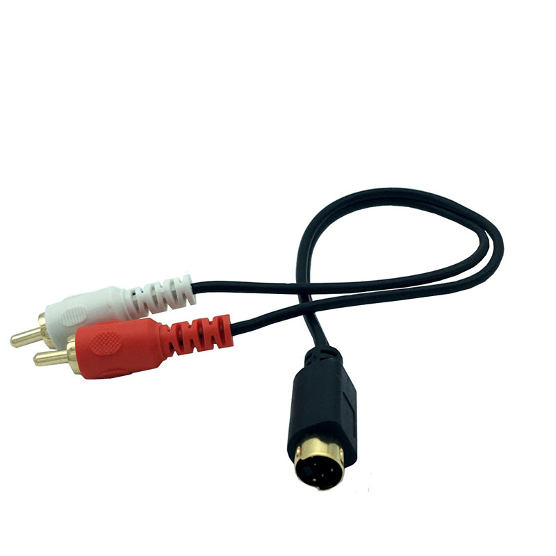 S-Video 4pin to 2-RCA Audio Cables Combo 4 Pin SVi... – Grandado