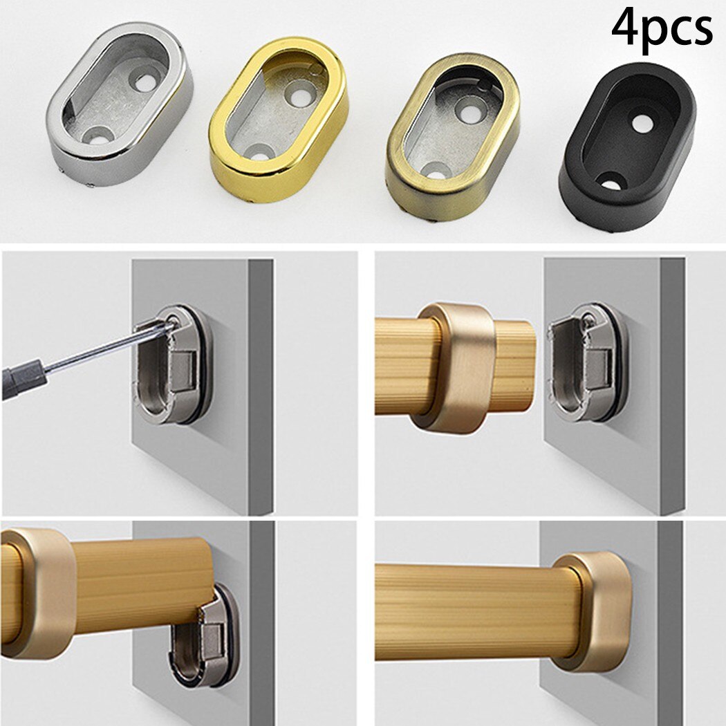 Furniture Bracket 4pcs Round Bracket Stainless Ste... – Vicedeal