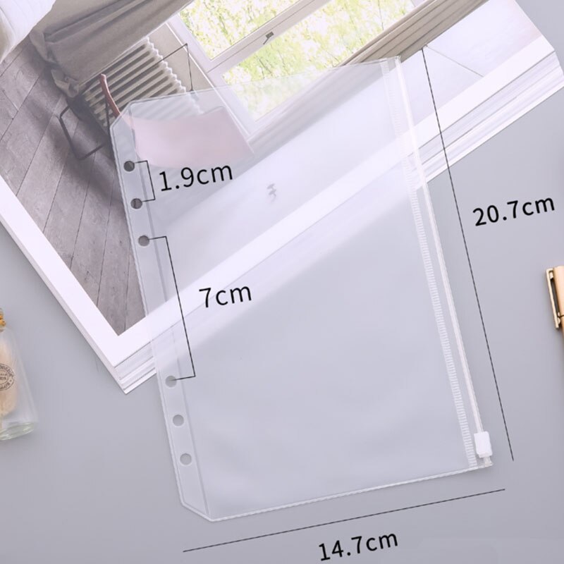 Porta-arquivos em pvc, a4, a5, a6, padrão, 6 furos... – Grandado