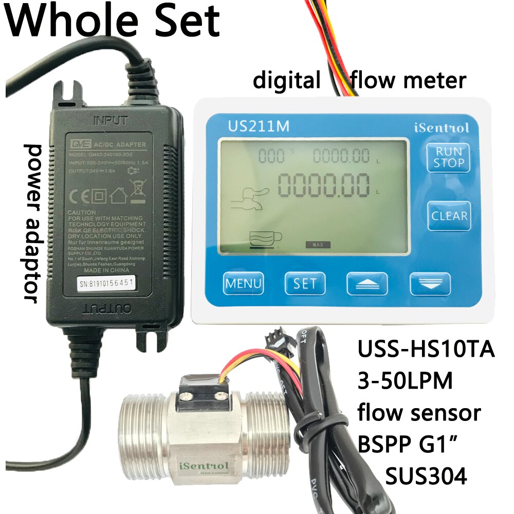 US211M Digital Water Flow Meter with SUS304 Stainl... – Grandado