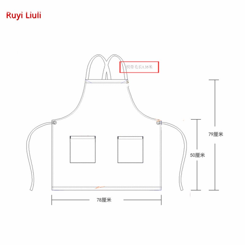 Witte denim schort restaurant keuken bib chef en b... – Grandado