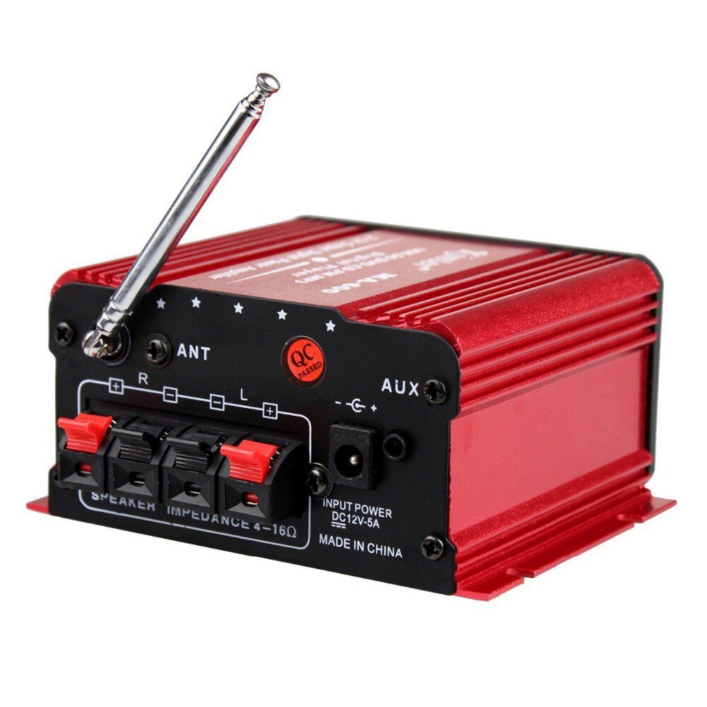 Auto Versterker AMP 2CH 12 V USB Hi-Fi Digitale St... – Vicedeal