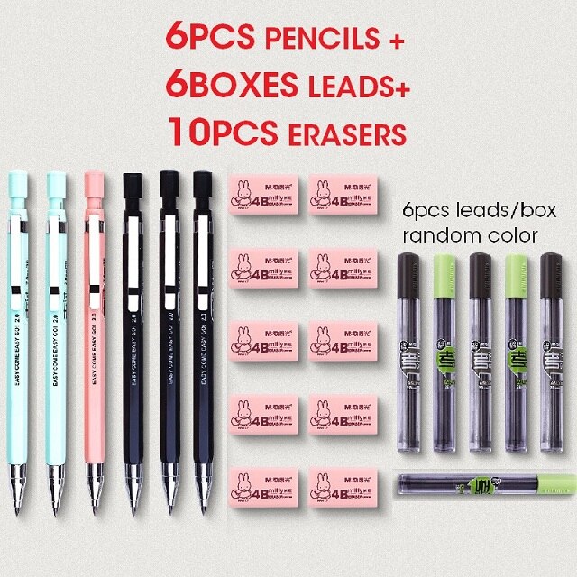M & g mekanisk penna 2.0mm äger en vässare 2b blye... – Grandado