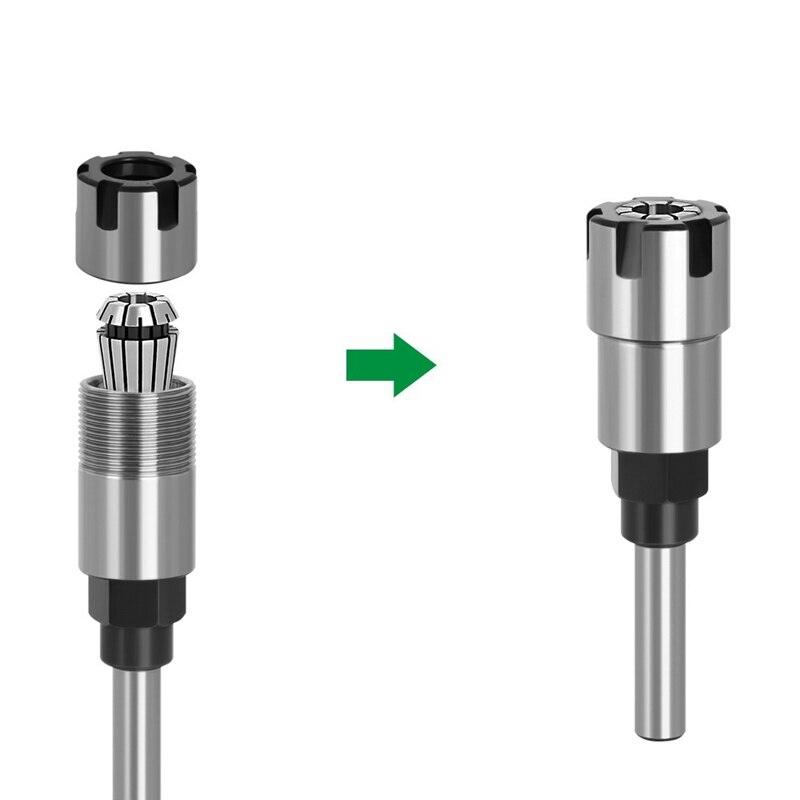 1/4 Inch Shank ER16 Router Collet Adapter Extensio... – Grandado