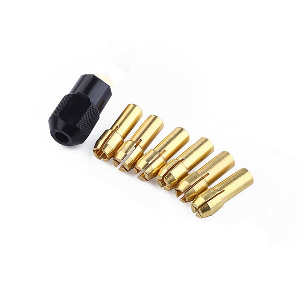 Tuerca negra con 6 Portabrocas de latón, 1,7x0,6 c... – Grandado