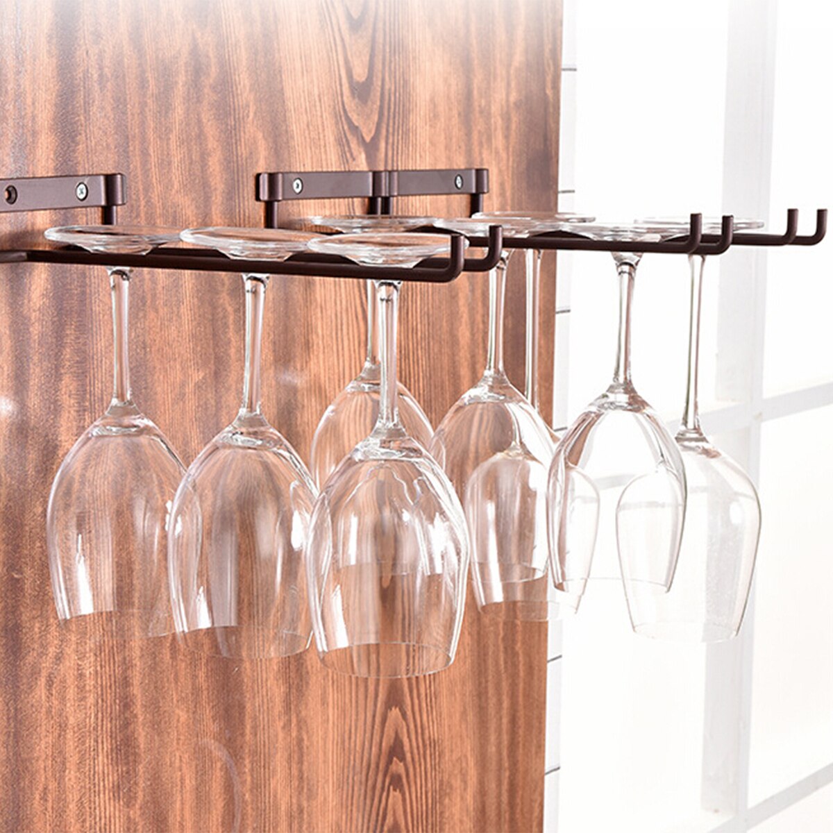 Glaswerk Wijn Glas Rack Wandmontage Dikke Metalen ... – Grandado