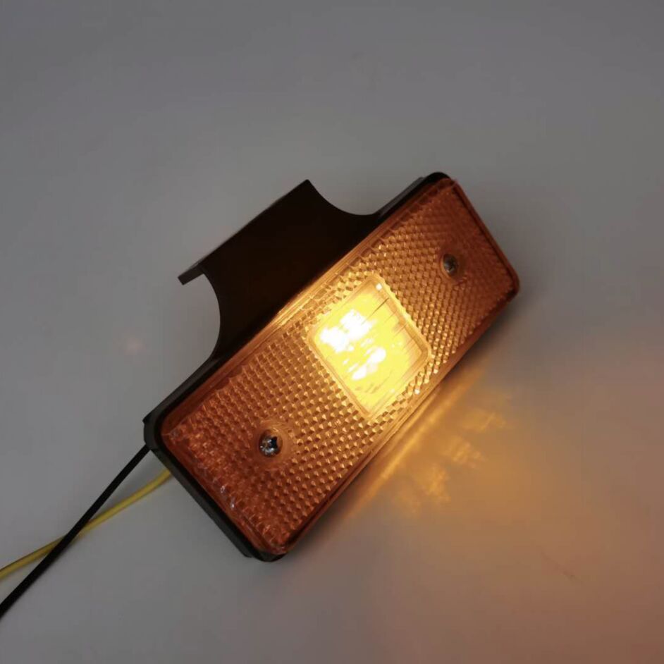 Fuleem 4PCS AMBER 4 LED 12V-24V Side Marker Lights... – Grandado