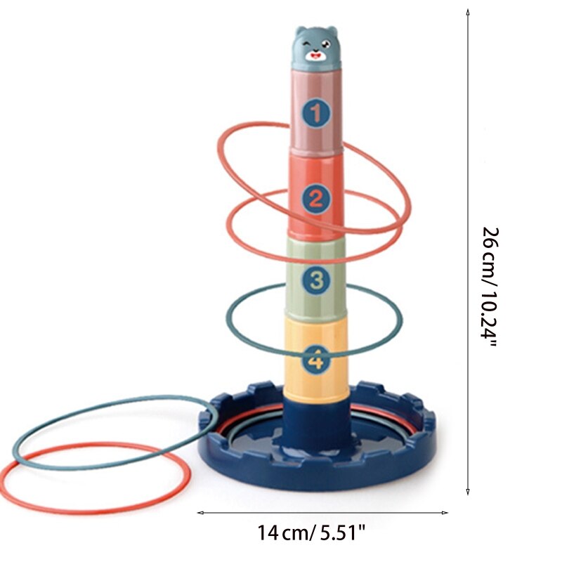Circle Ferrule Stacked Layers Game Training Toys E... – Grandado